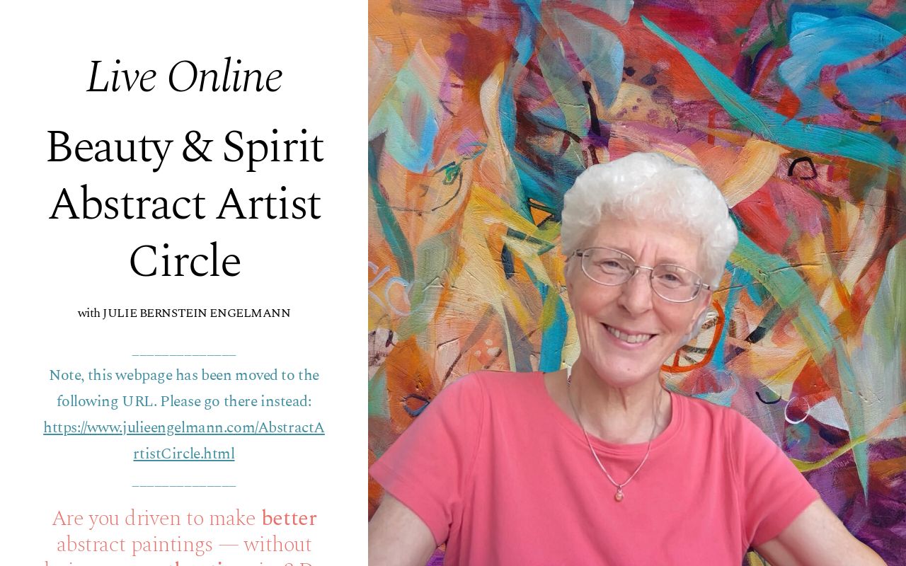 [JULIE BERNSTEIN ENGELMANN] Abstract Artist Circle (priority list)